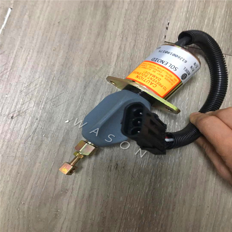 PC128 LG 12V/24V Stop Solenoid Valve 612600180175 612600091086 Big YM
